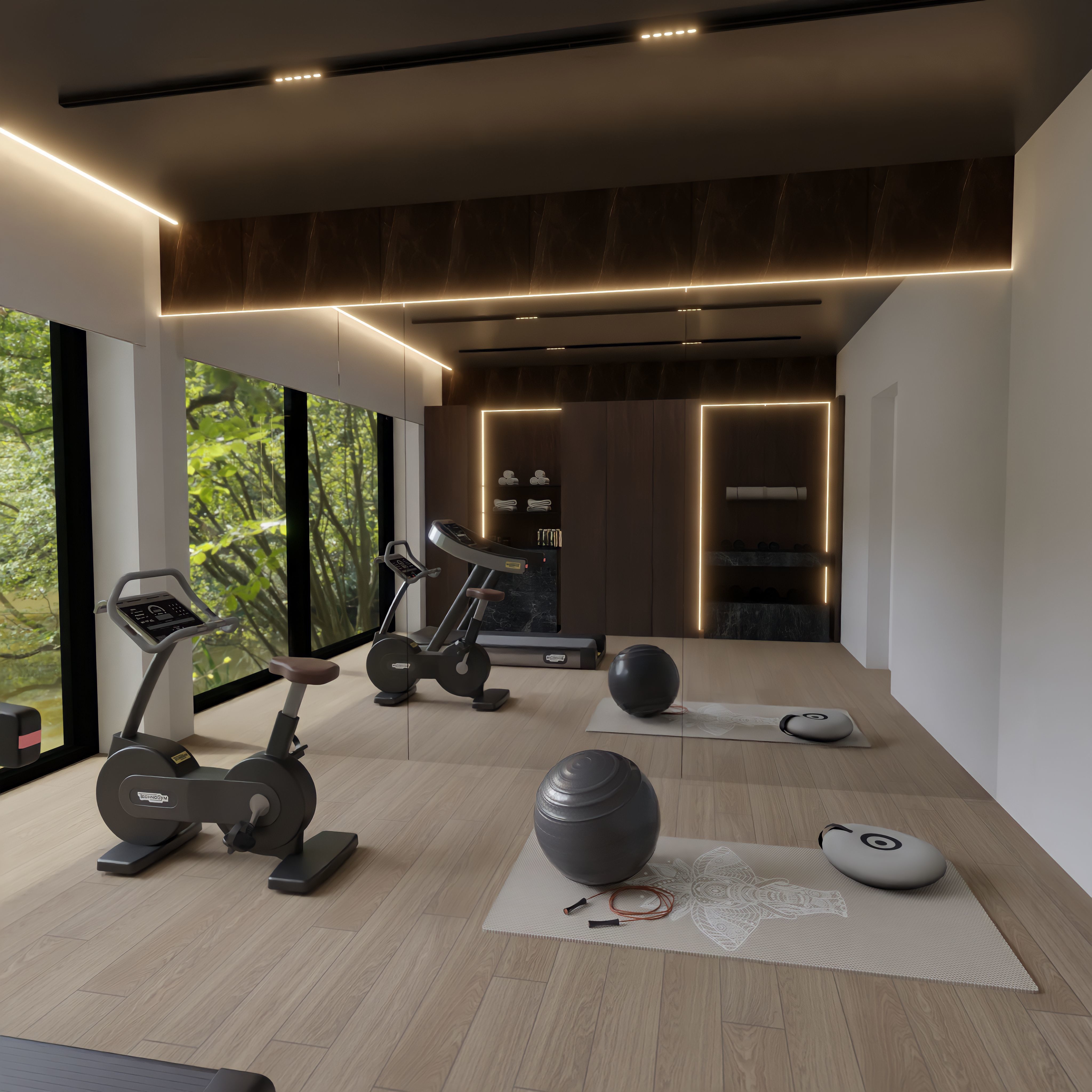Mini GYM Blender Scene free 3D model | CGTrader