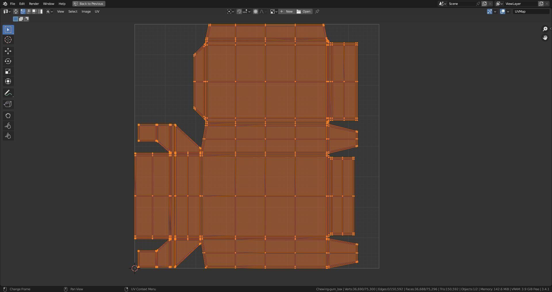 3D model Empty packages chewing-gum box VR / AR / low-poly | CGTrader