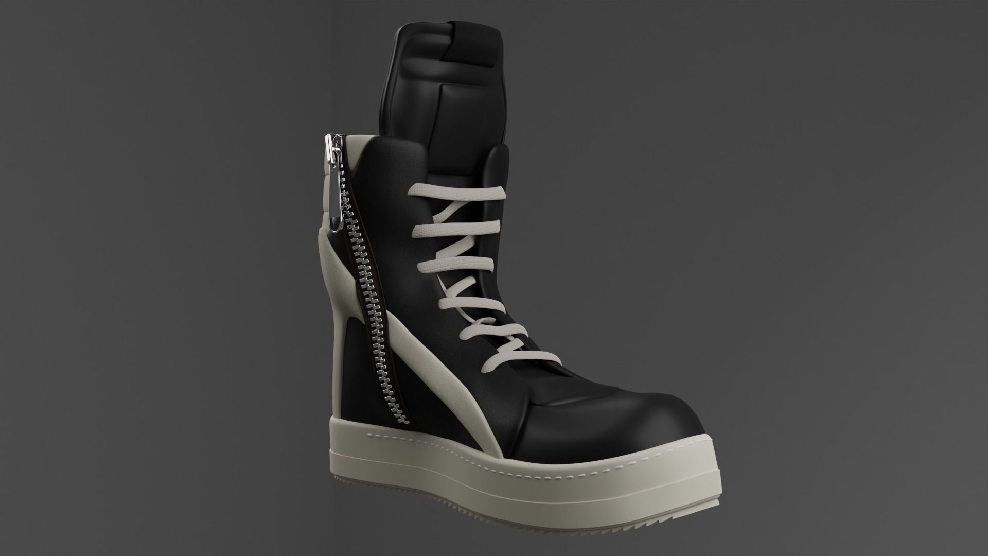 Rick Owens Geobasket in black milk 3D model | CGTrader