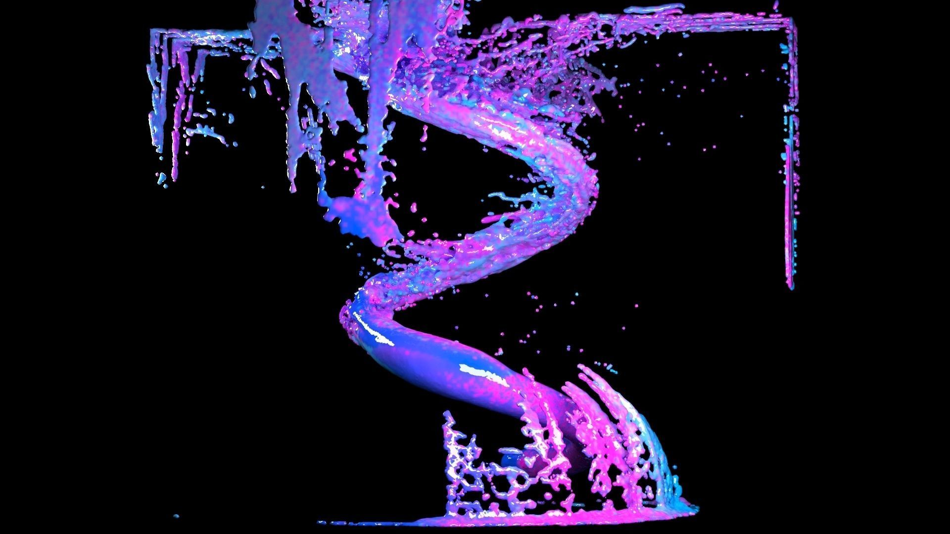 cool liquid simulation vfx 3D model animated | CGTrader