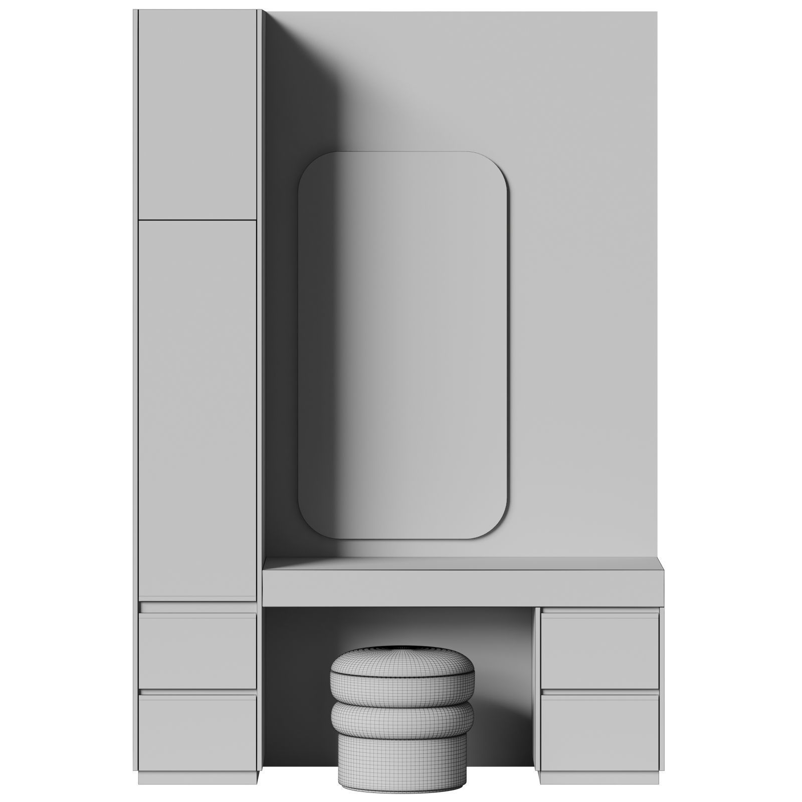 Dressing table set 5 3D model | CGTrader