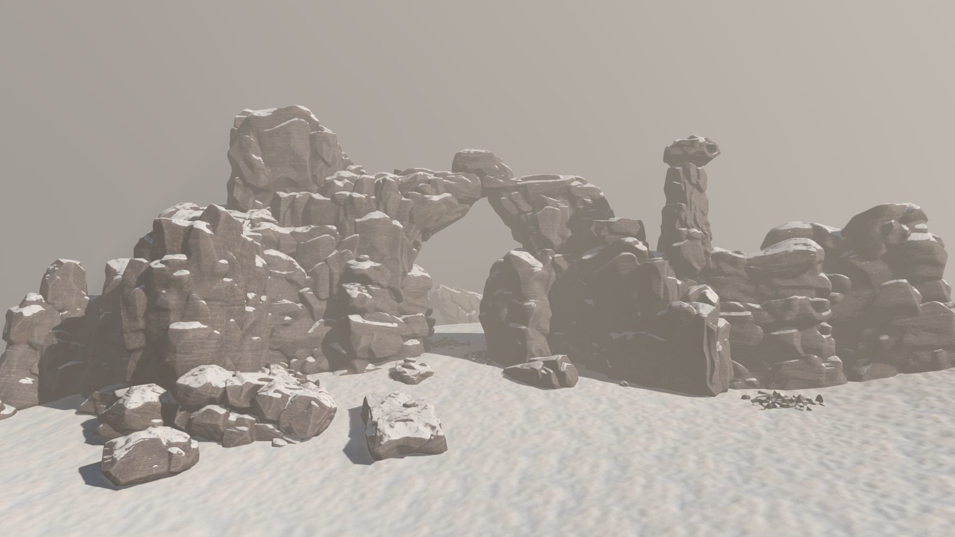 3D model Godot Cliffs and Rocks Asset Pack 1 VR / AR / low-poly | CGTrader