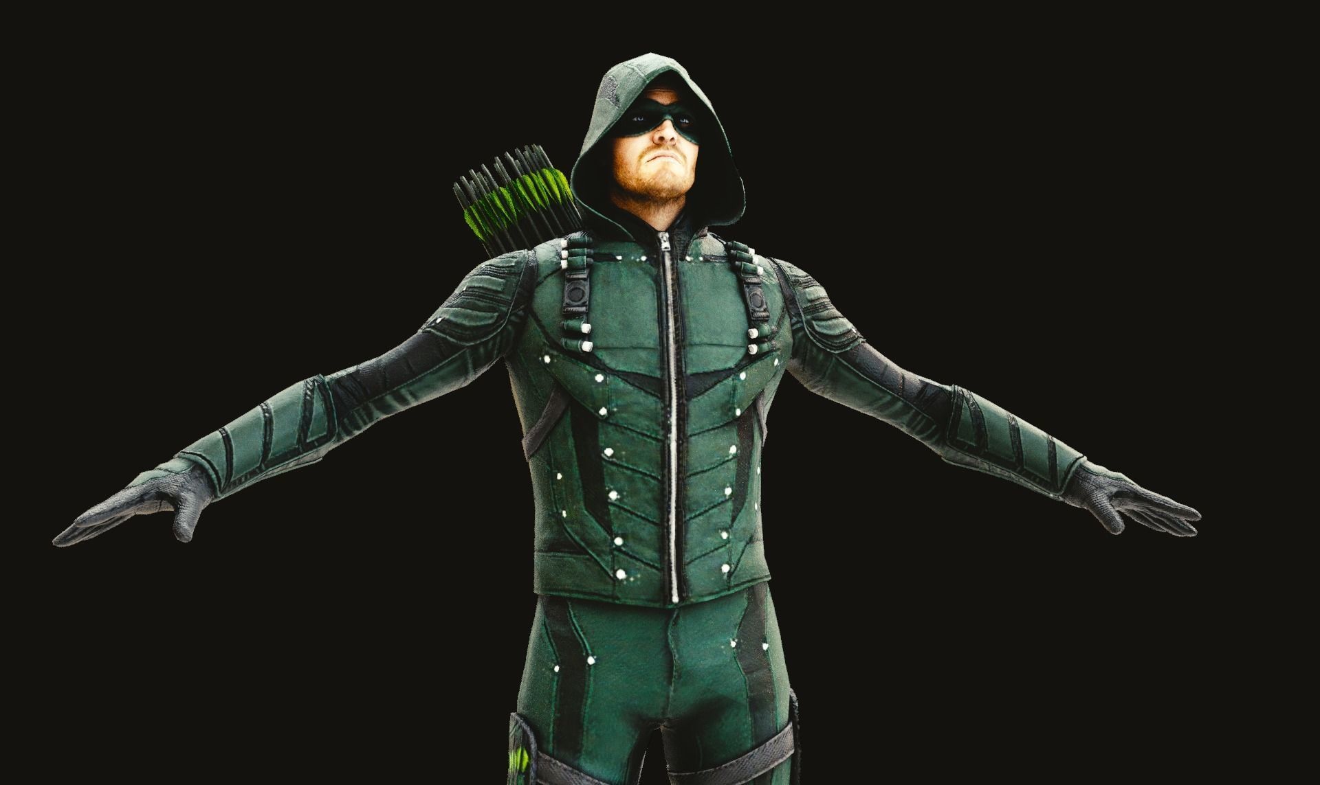 The Green Arrow CW 3D model 3D model rigged | CGTrader