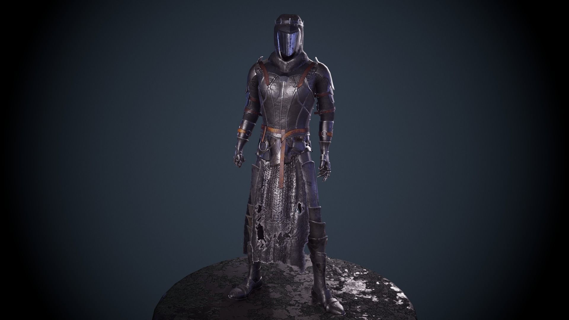3D model Medieval death knight VR / AR / low-poly | CGTrader