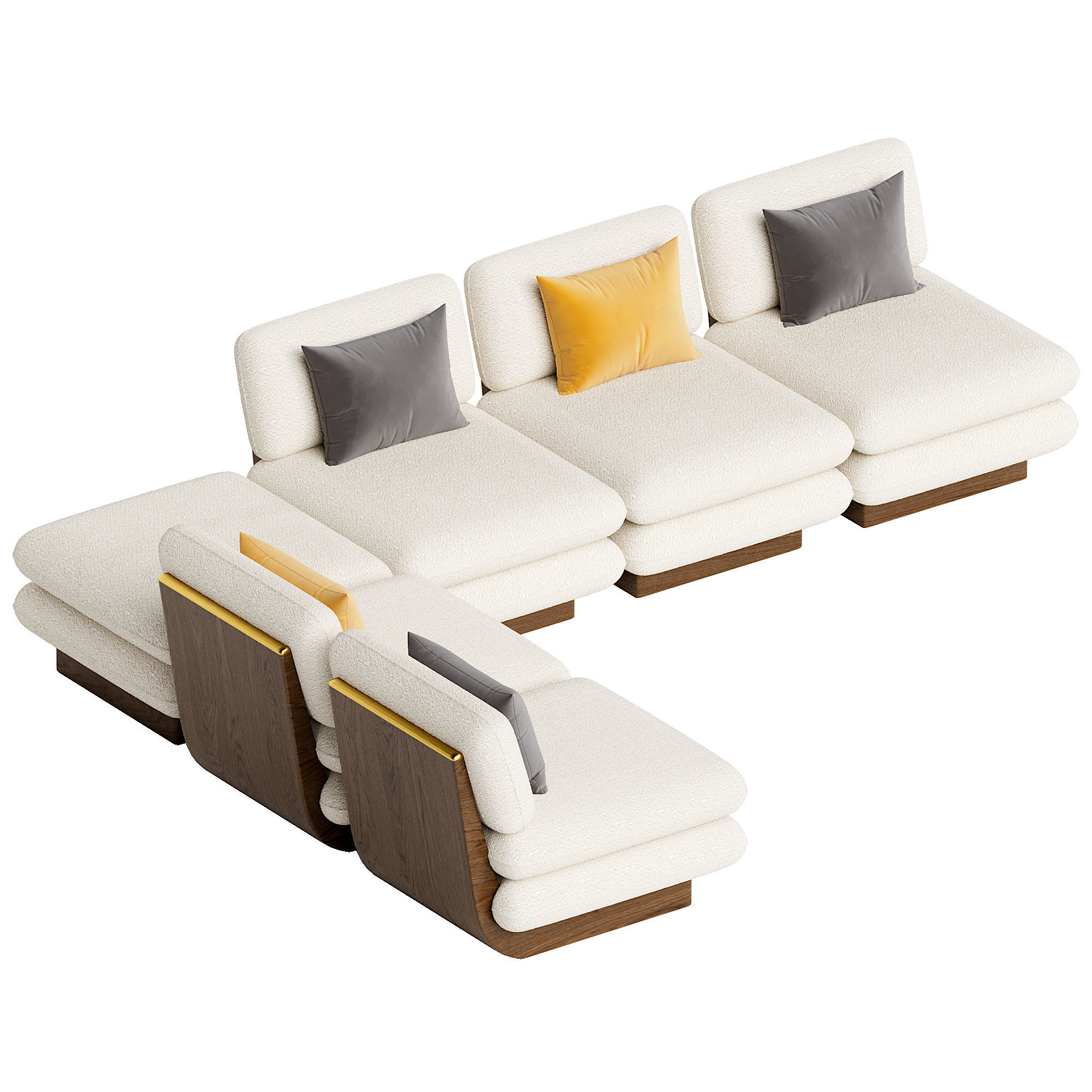 MODULAR SOFA JAMES 3D model | CGTrader