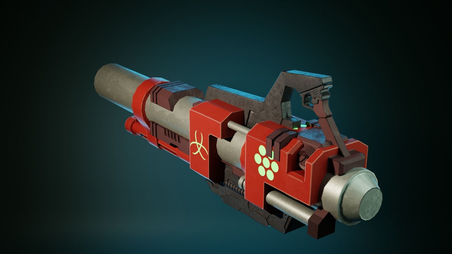 3D model Fantasy Gun Game Asset VR / AR / low-poly | CGTrader