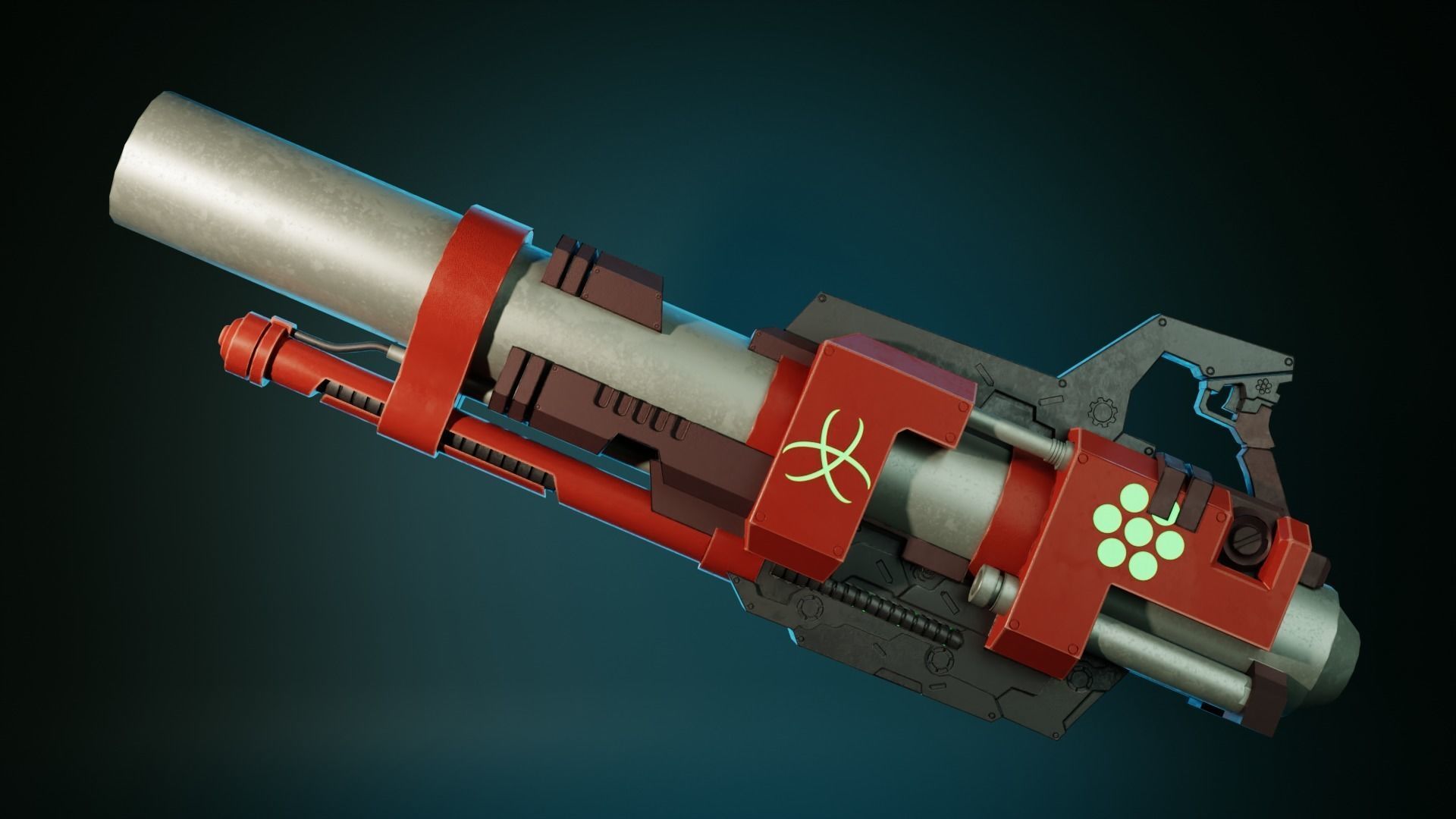 3D model Fantasy Gun Game Asset VR / AR / low-poly | CGTrader