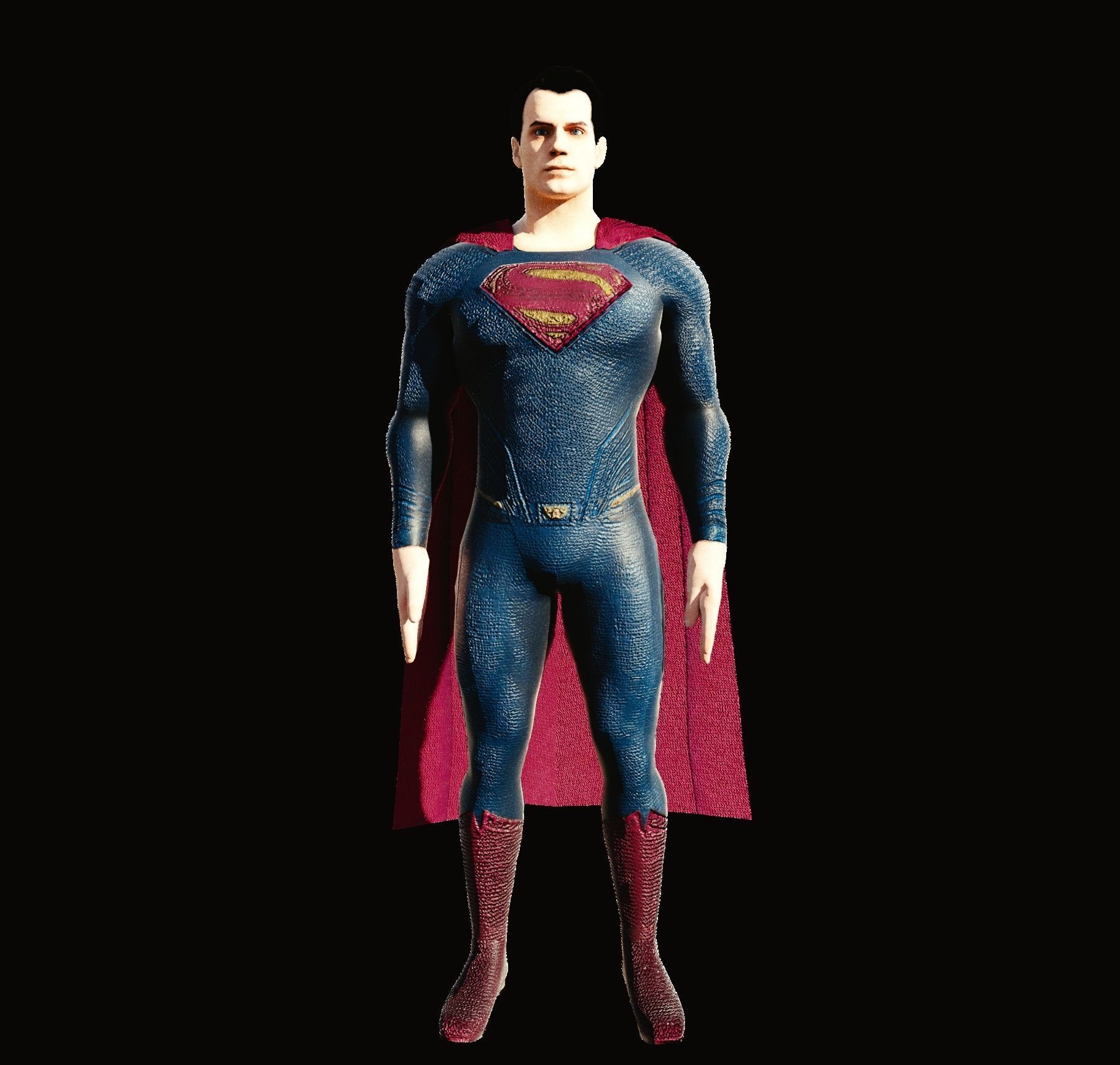 Superman 3D model figure 3D model rigged | CGTrader