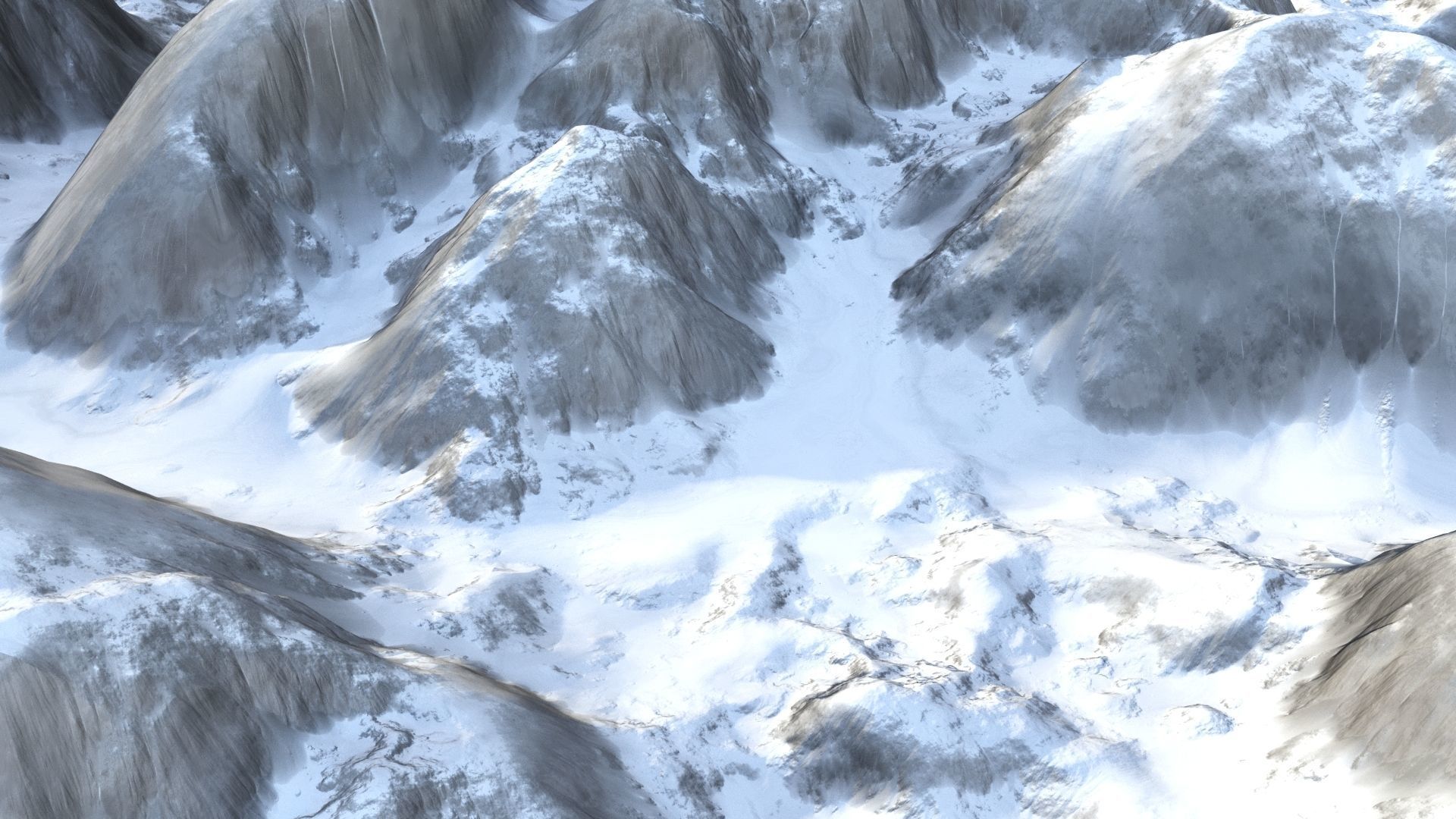 3D model Snow Land 07 VR / AR / low-poly | CGTrader