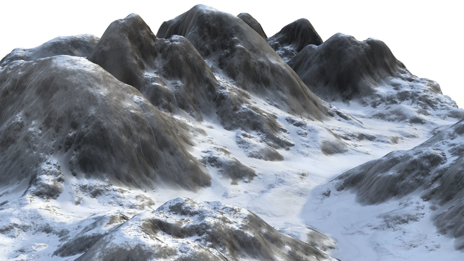 3D model Snow Land 07 VR / AR / low-poly | CGTrader