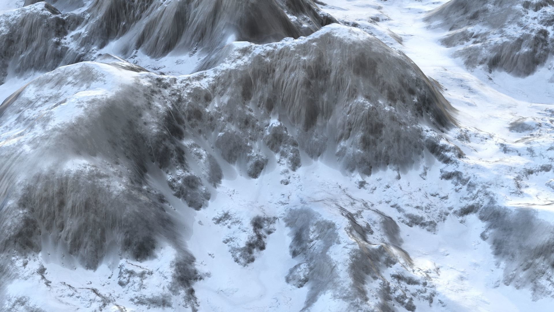 3D model Snow Land 07 VR / AR / low-poly | CGTrader