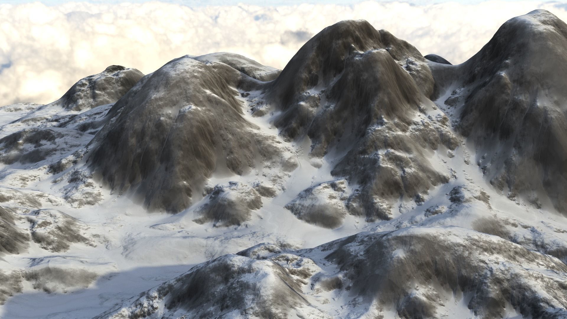 3D model Snow Land 07 VR / AR / low-poly | CGTrader
