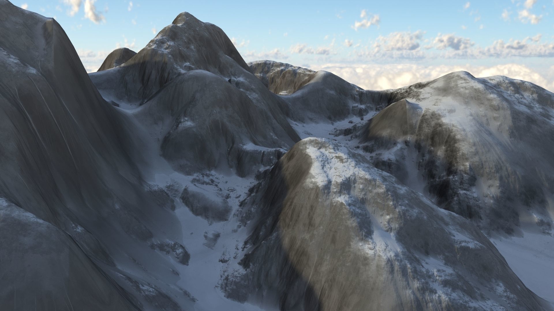 3D model Snow Land 07 VR / AR / low-poly | CGTrader