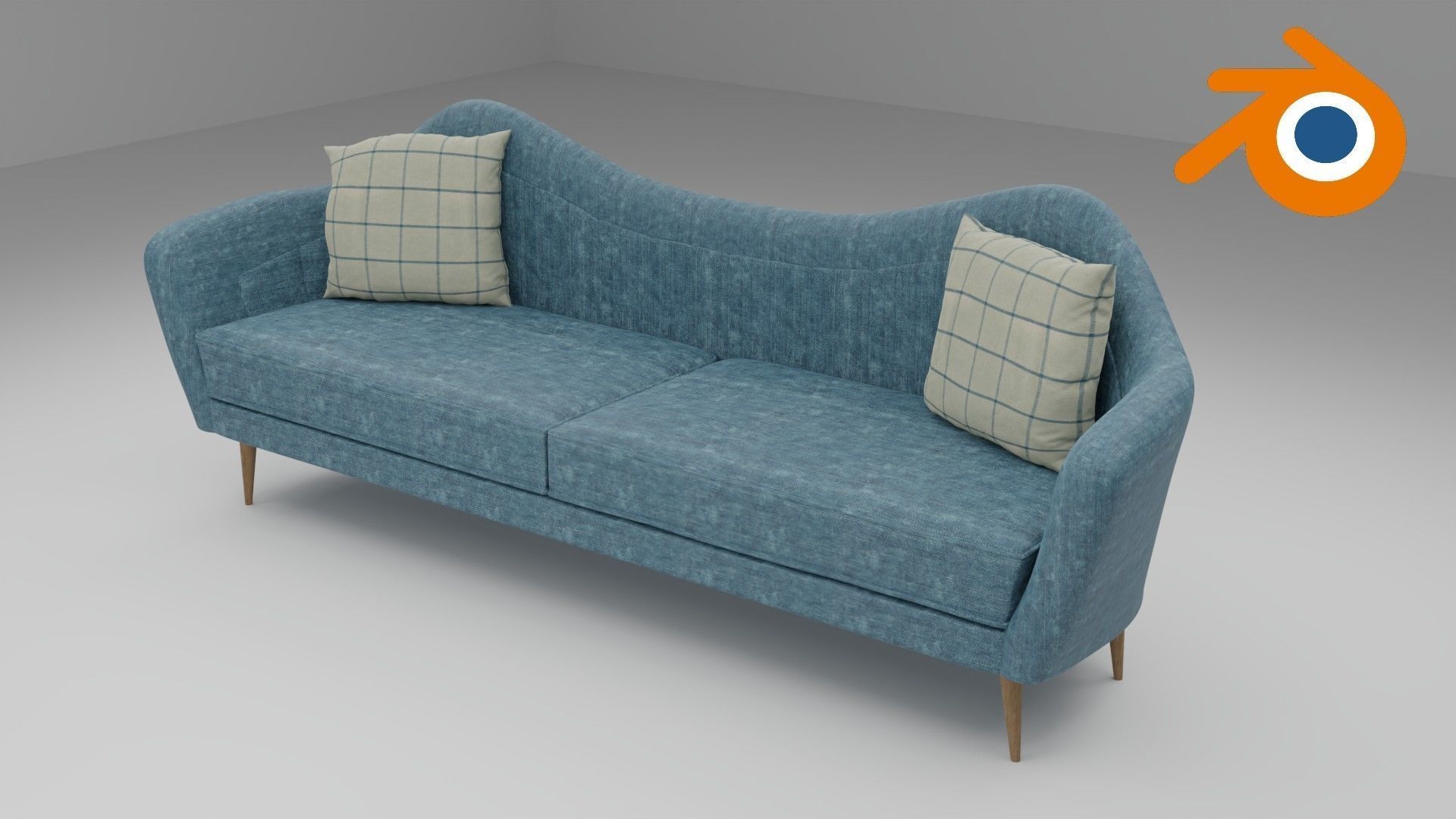 Sofa realistic for Blender 3D model | CGTrader