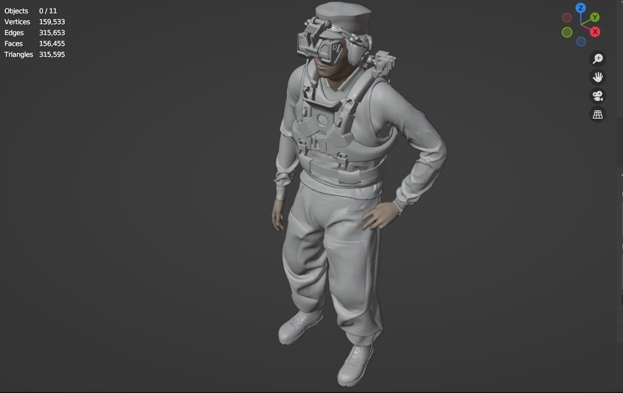 Combat Engineer free 3D model | CGTrader