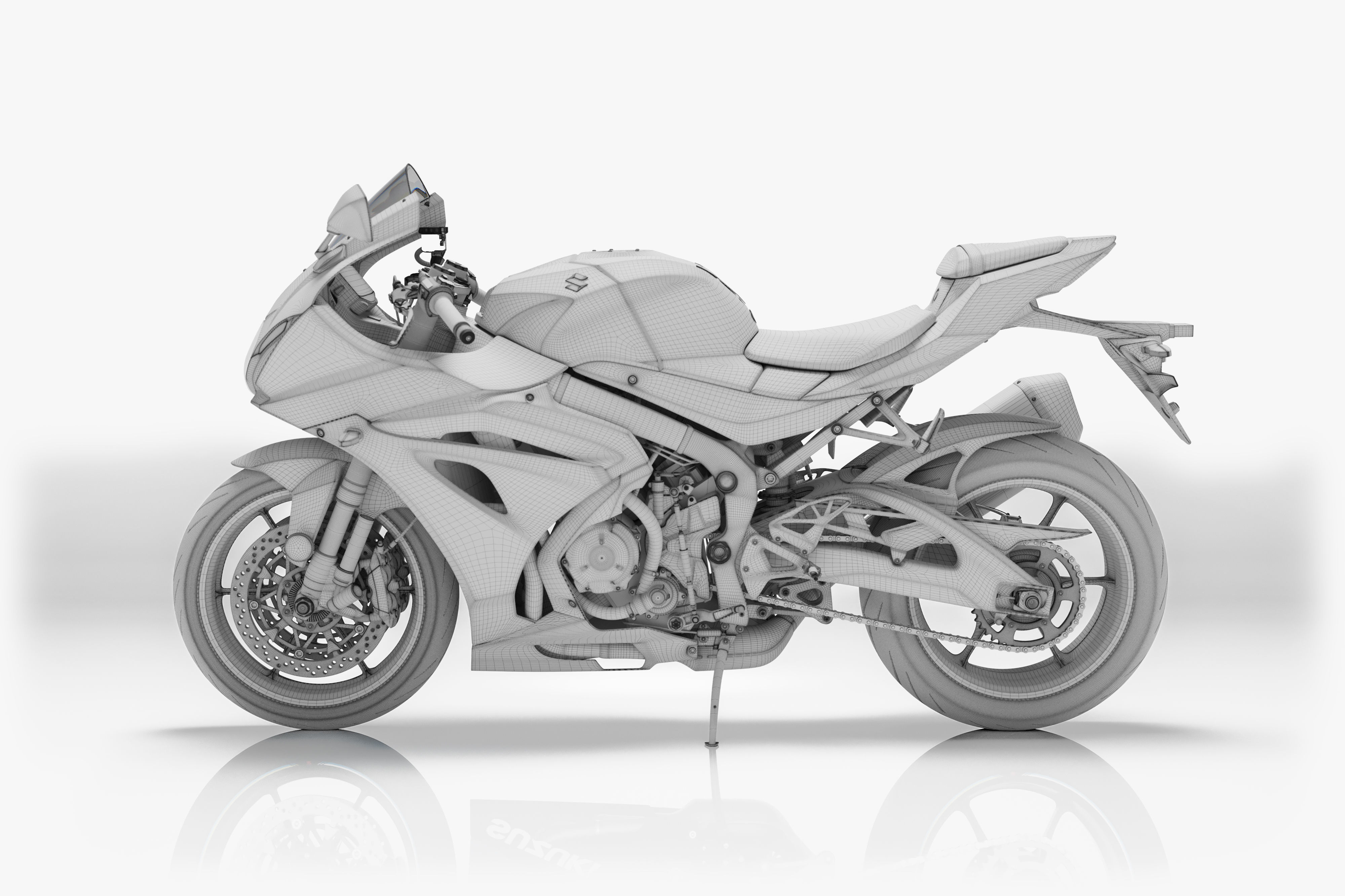 Suzuki GSX-R 1000 2017 3D model | CGTrader