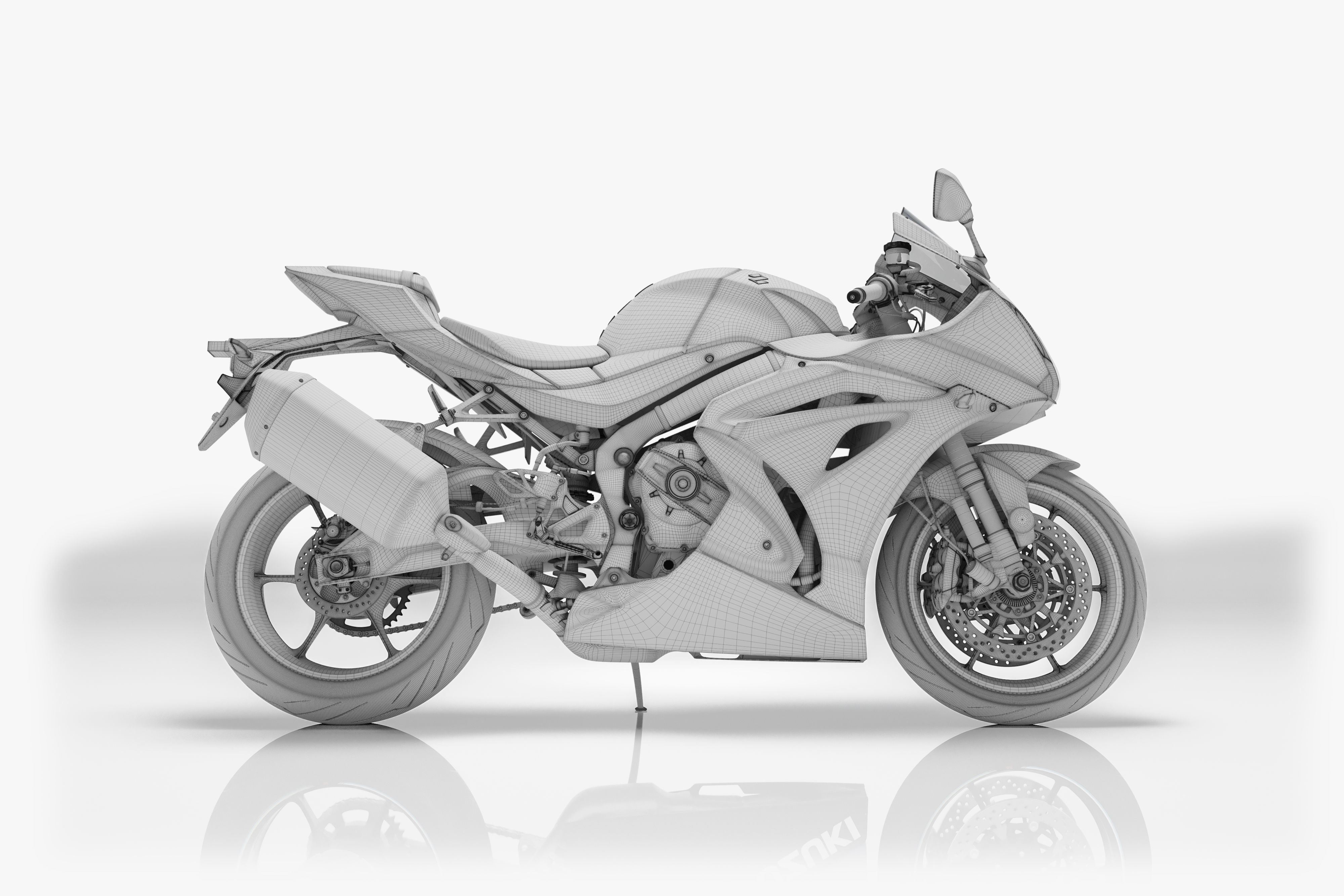 Suzuki GSX-R 1000 2017 3D model | CGTrader