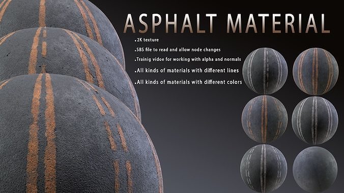 asphalt material Texture | CGTrader