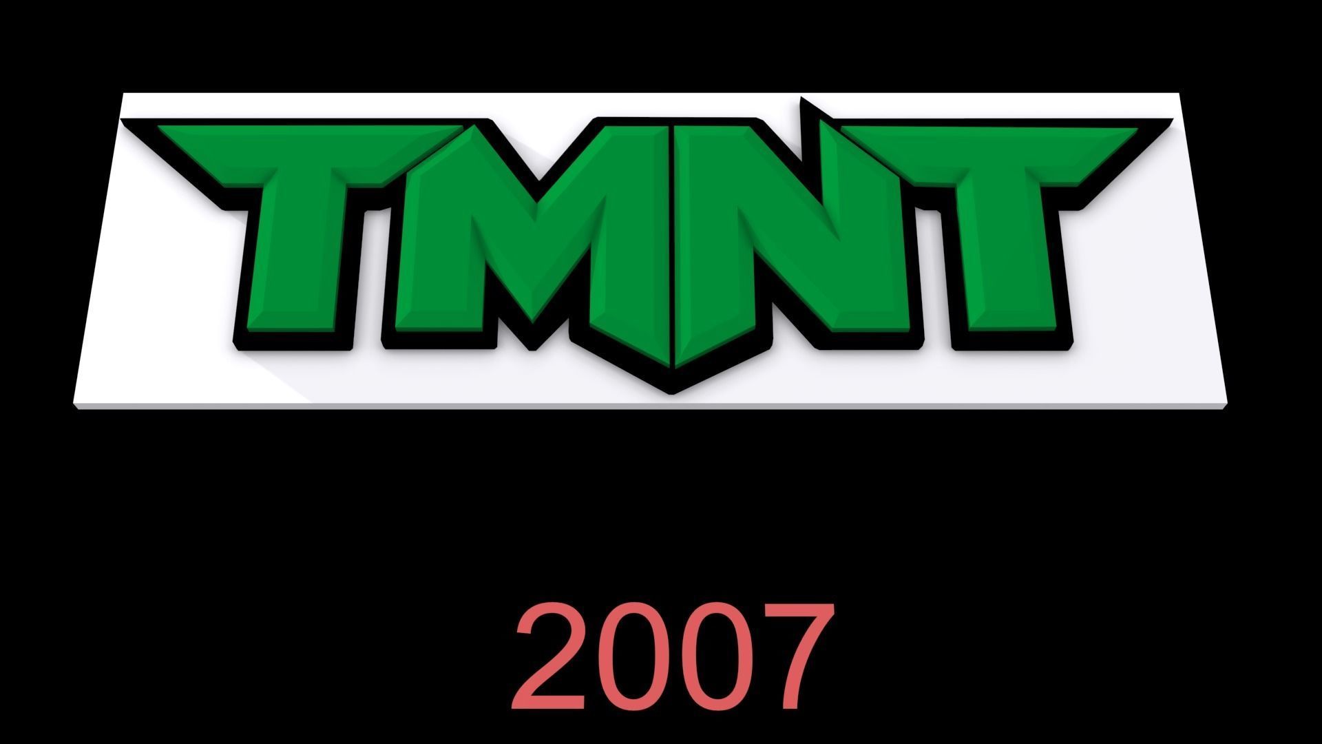 3D model TMNT all logos 1984 to 2023 Renderable and Printable models VR ...