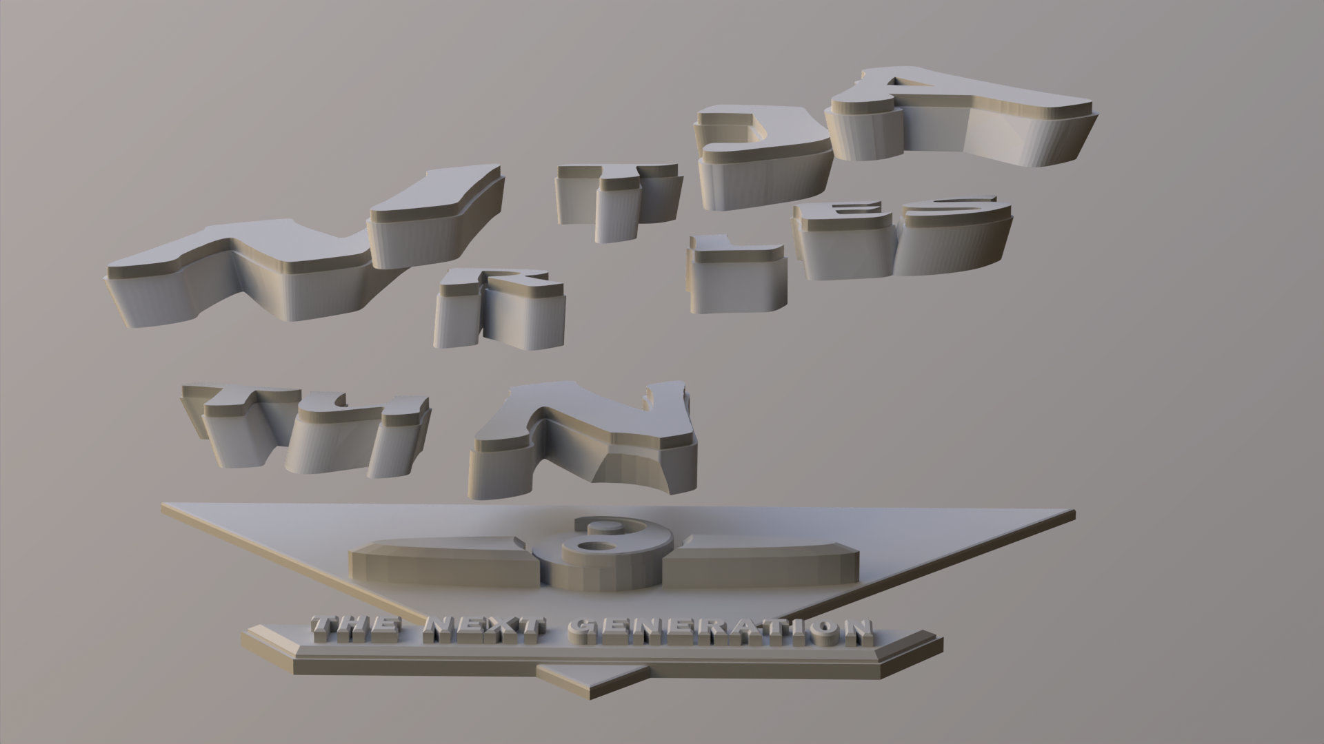 3D model TMNT all logos 1984 to 2023 Renderable and Printable models VR ...