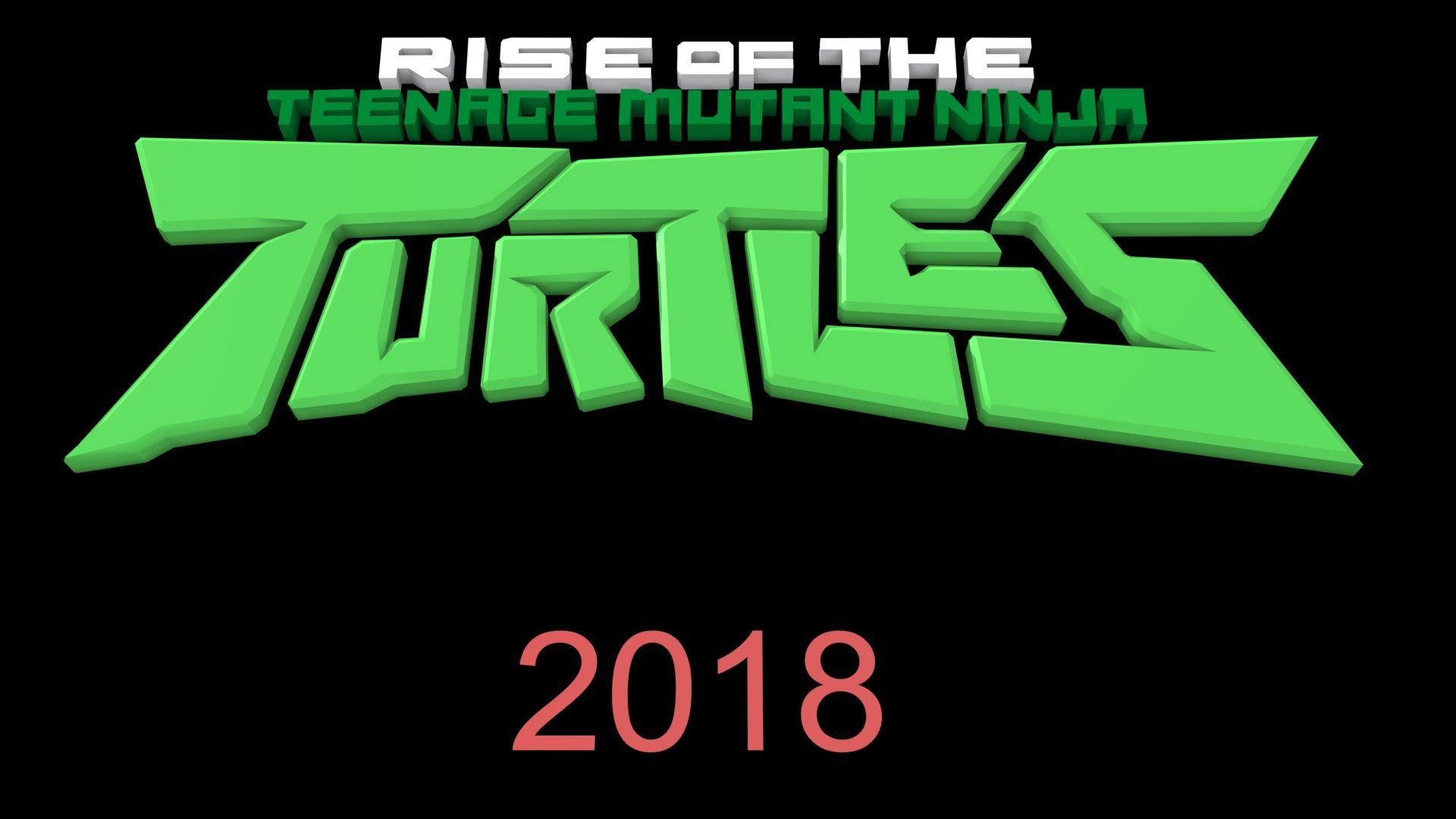 3D model TMNT all logos 1984 to 2023 Renderable and Printable models VR ...