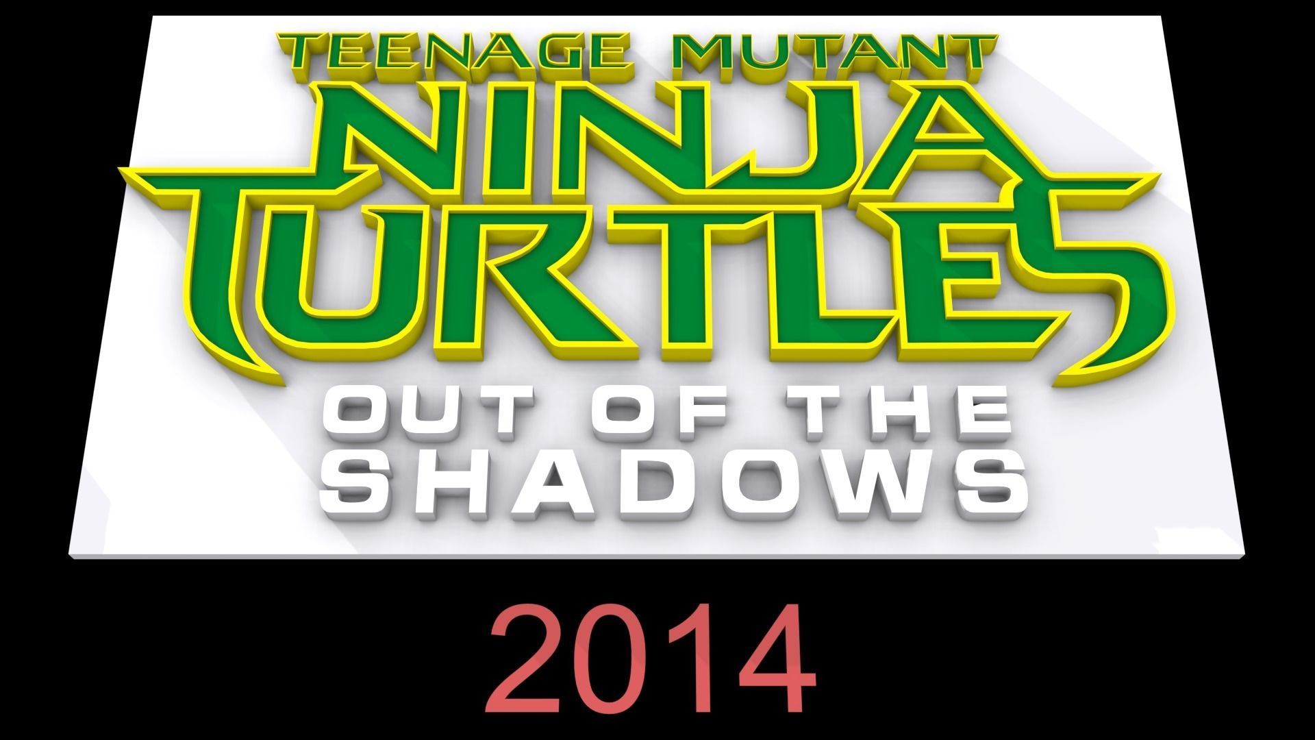 3D model TMNT all logos 1984 to 2023 Renderable and Printable models VR ...