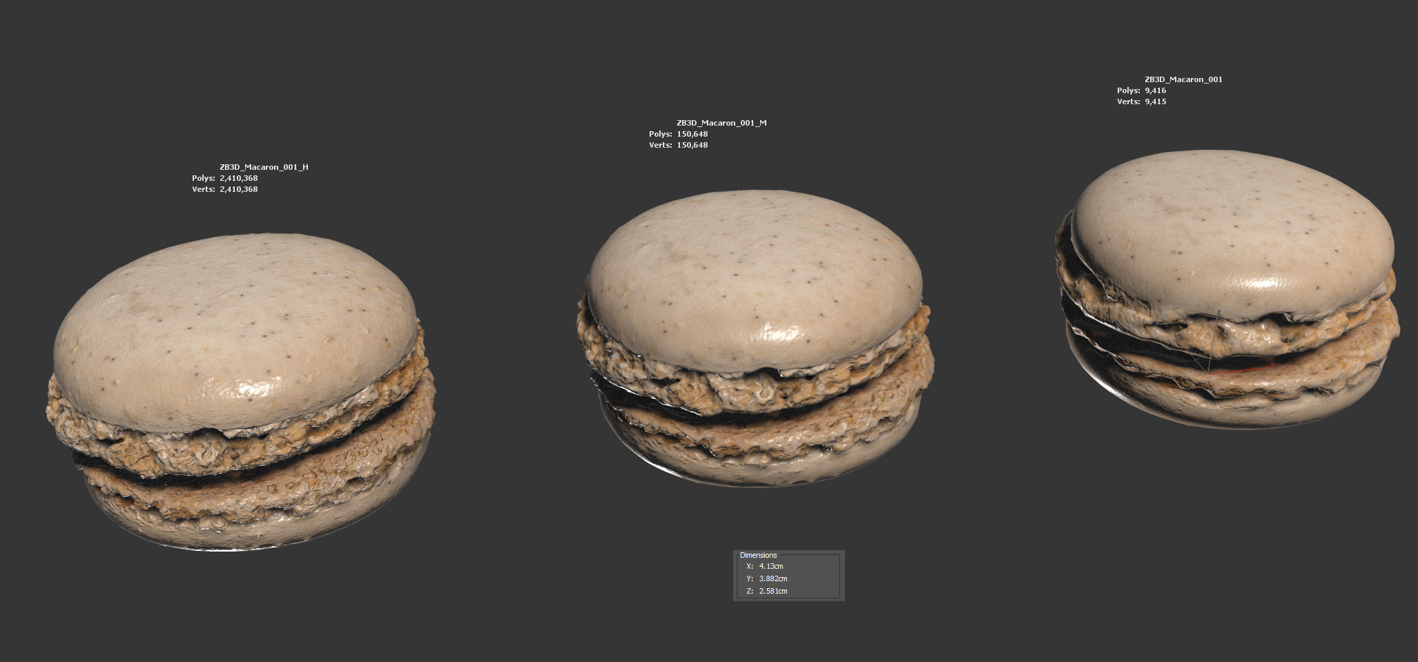 Macaron 3D model | CGTrader