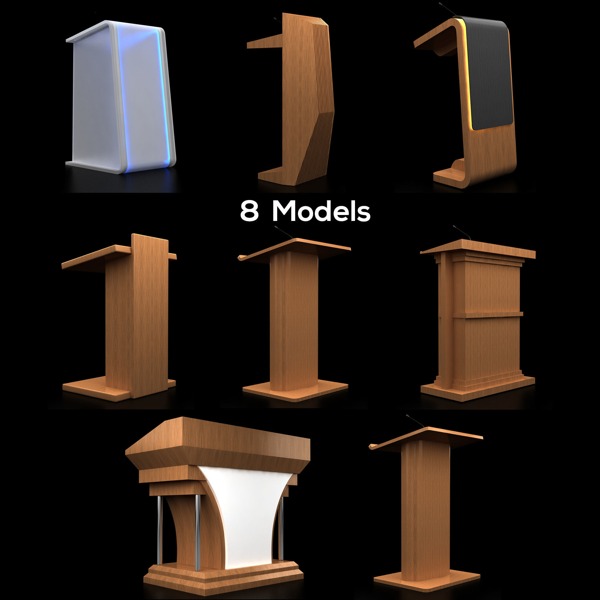 Podium 3D model | CGTrader
