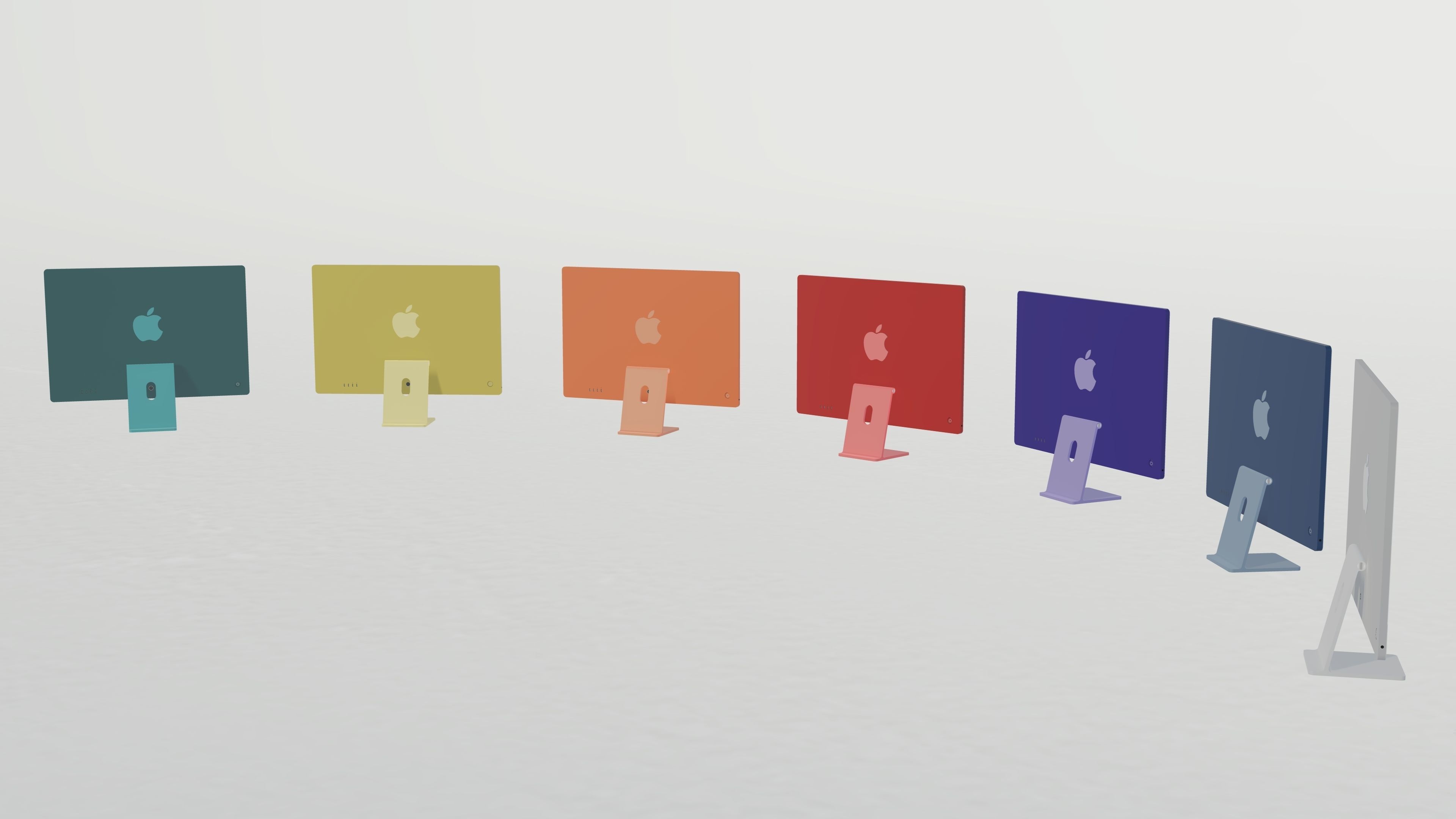 iMac 2021 free VR / AR / low-poly 3D model | CGTrader