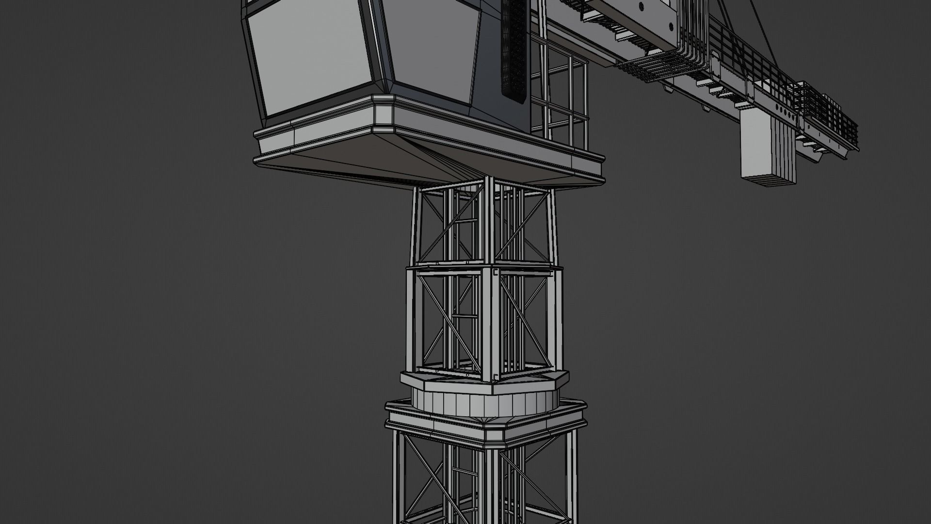Construction Crane Mid Poly 3D model | CGTrader