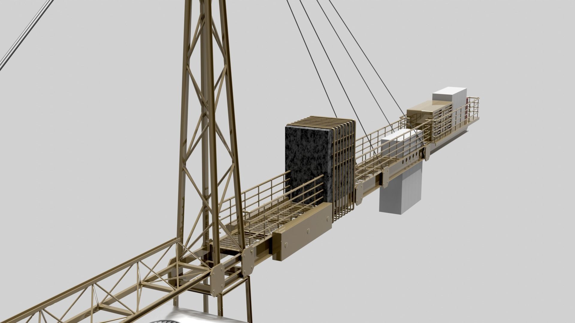 Construction Crane Mid Poly 3D model | CGTrader