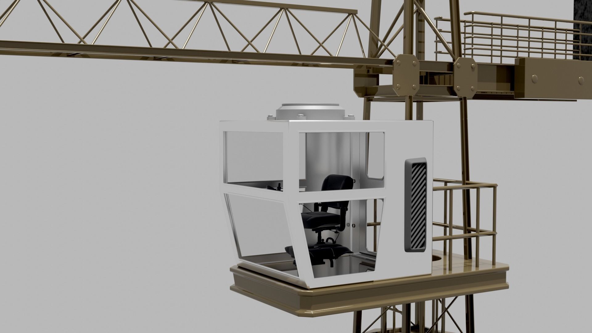 Construction Crane Mid Poly 3D model | CGTrader