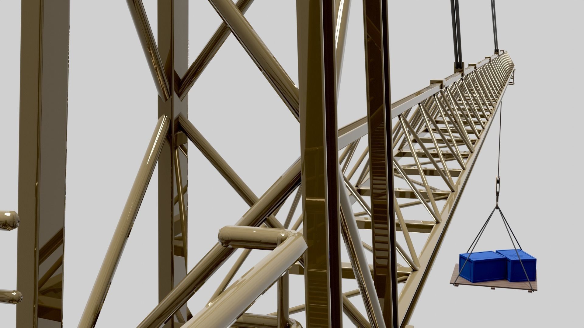 Construction Crane Mid Poly 3D model | CGTrader