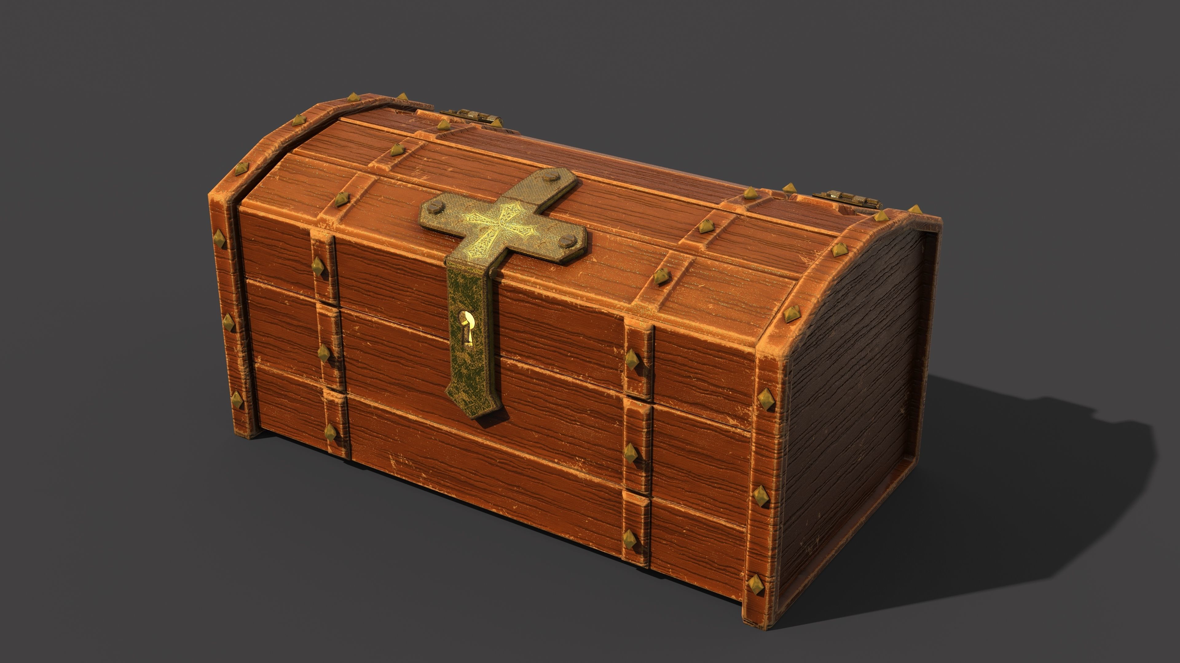 3D model 3D LOW POLY STYLIZED CRUSADER CHEST MODELLING VR / AR / low ...