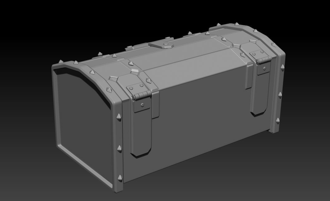 3D model 3D LOW POLY STYLIZED CRUSADER CHEST MODELLING VR / AR / low ...