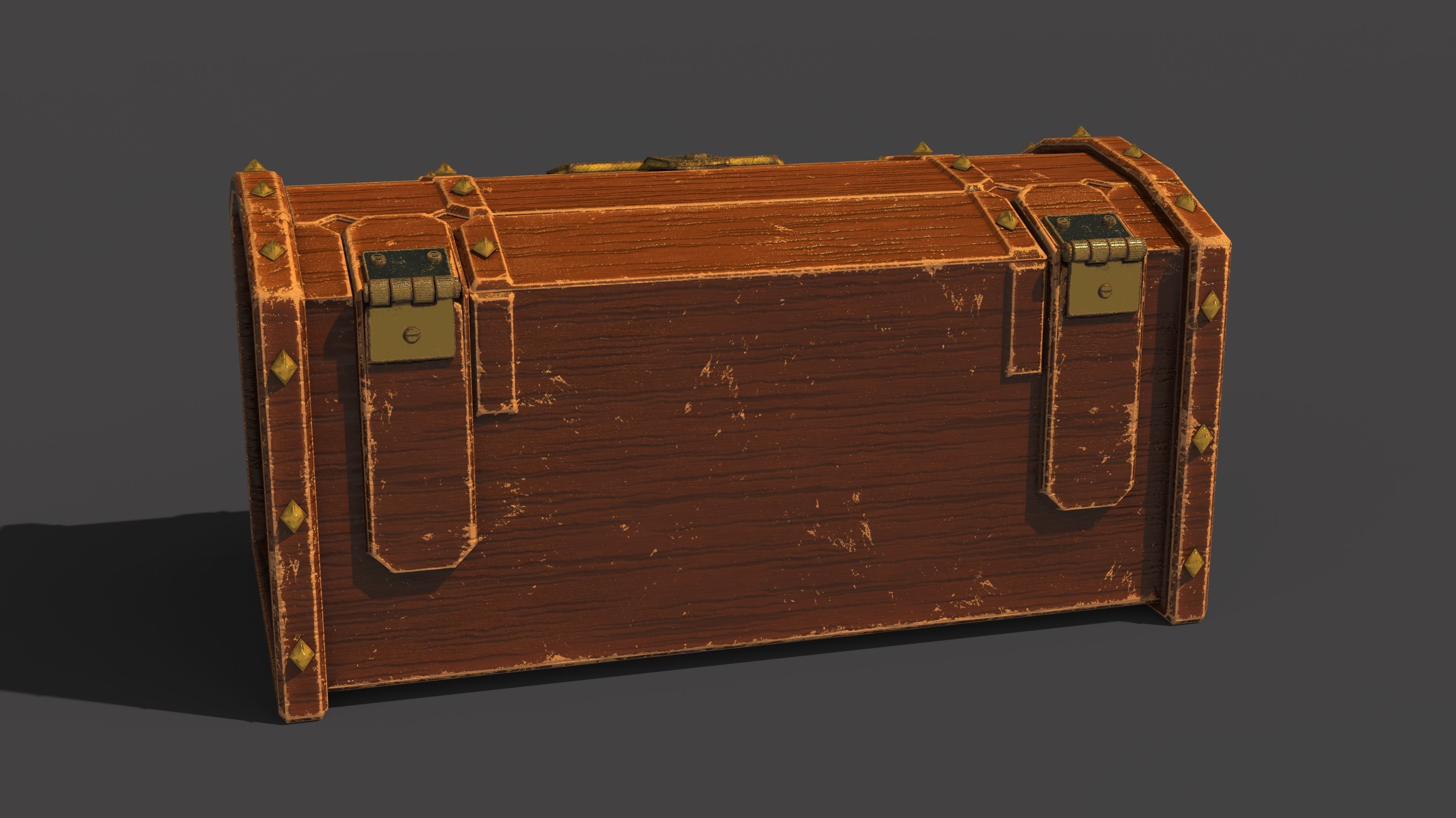 3D model 3D LOW POLY STYLIZED CRUSADER CHEST MODELLING VR / AR / low ...