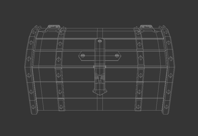3D model 3D LOW POLY STYLIZED CRUSADER CHEST MODELLING VR / AR / low ...