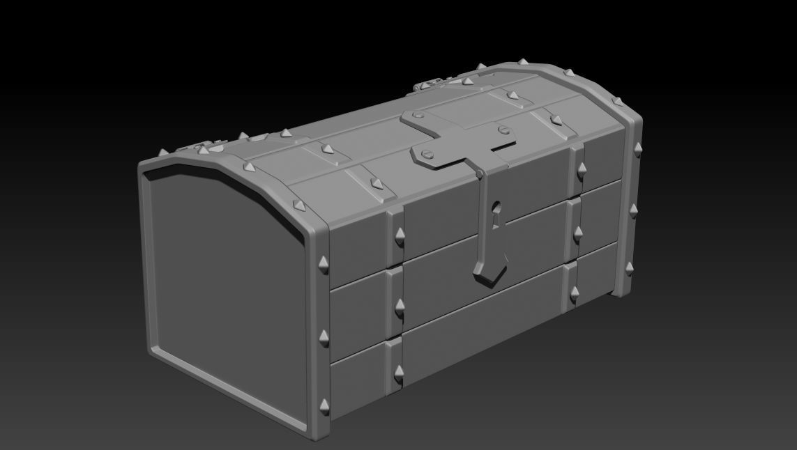 3D model 3D LOW POLY STYLIZED CRUSADER CHEST MODELLING VR / AR / low ...