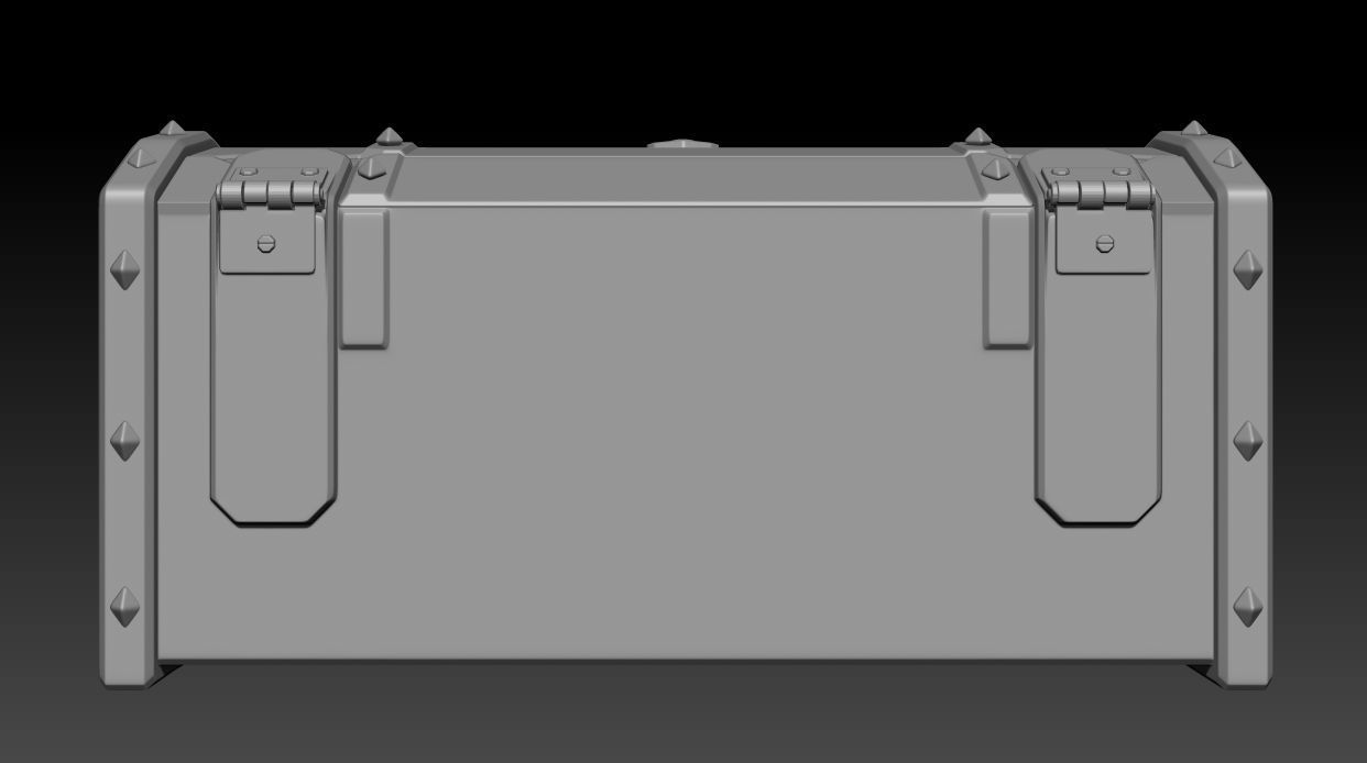 3D model 3D LOW POLY STYLIZED CRUSADER CHEST MODELLING VR / AR / low ...