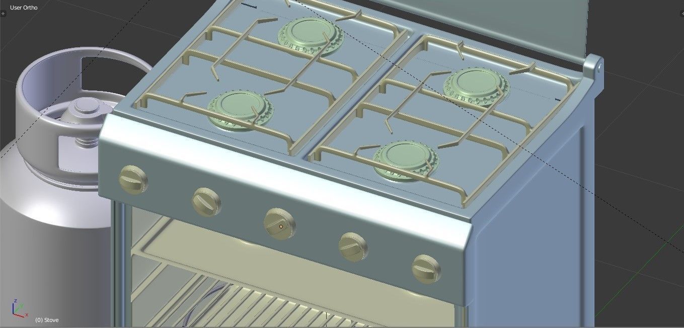 Homemade kitchen 3D model | CGTrader