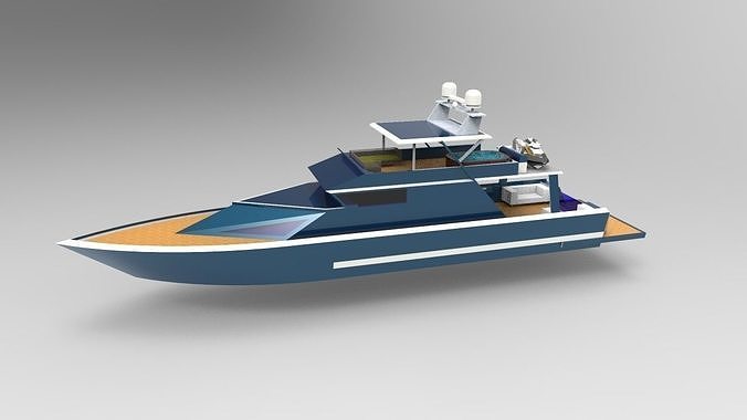 boat yacht 3D model | CGTrader