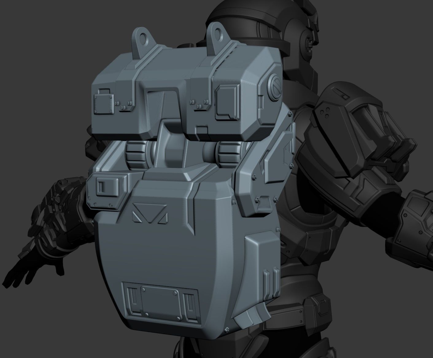 Grenadier Backpack 3D model 3D printable | CGTrader