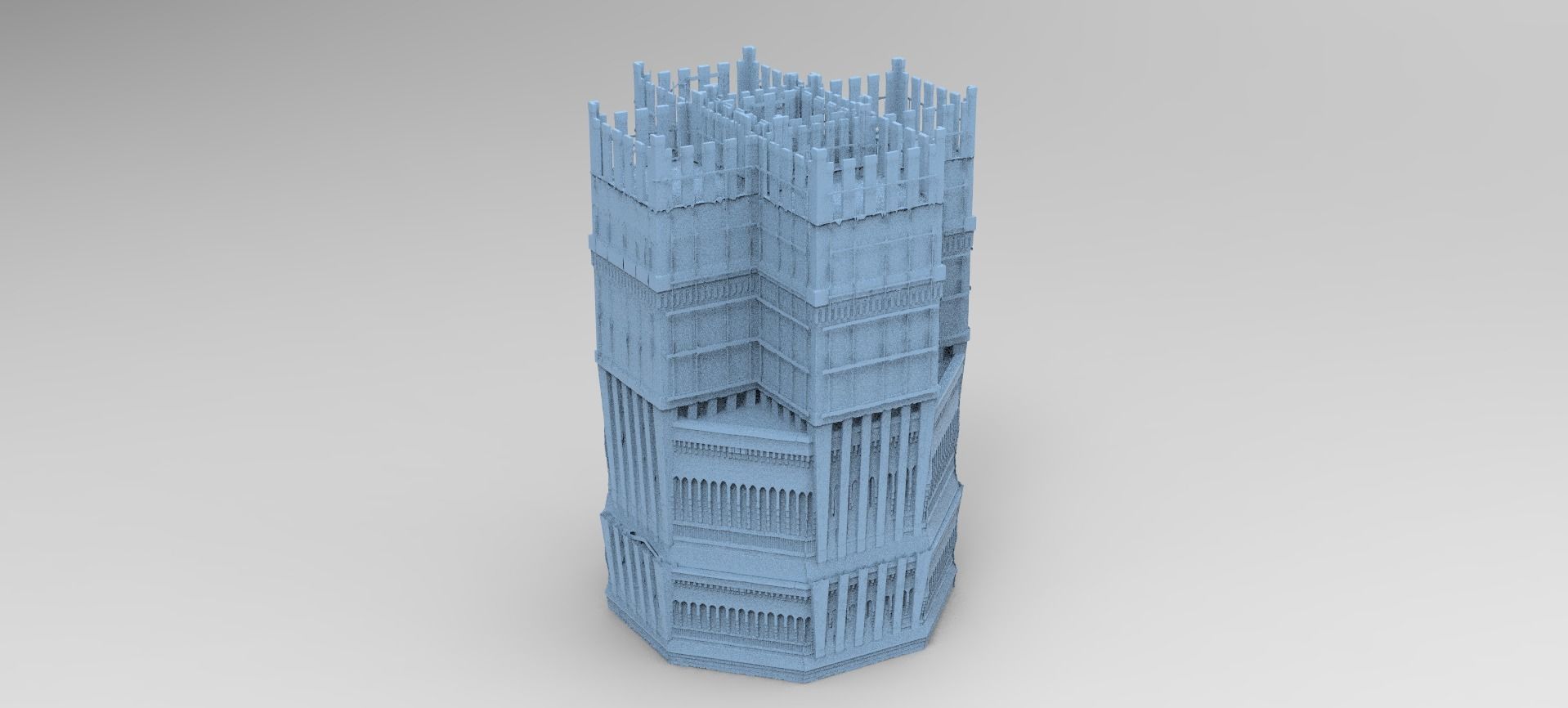 Medieval Library Tower 4 3D model | CGTrader