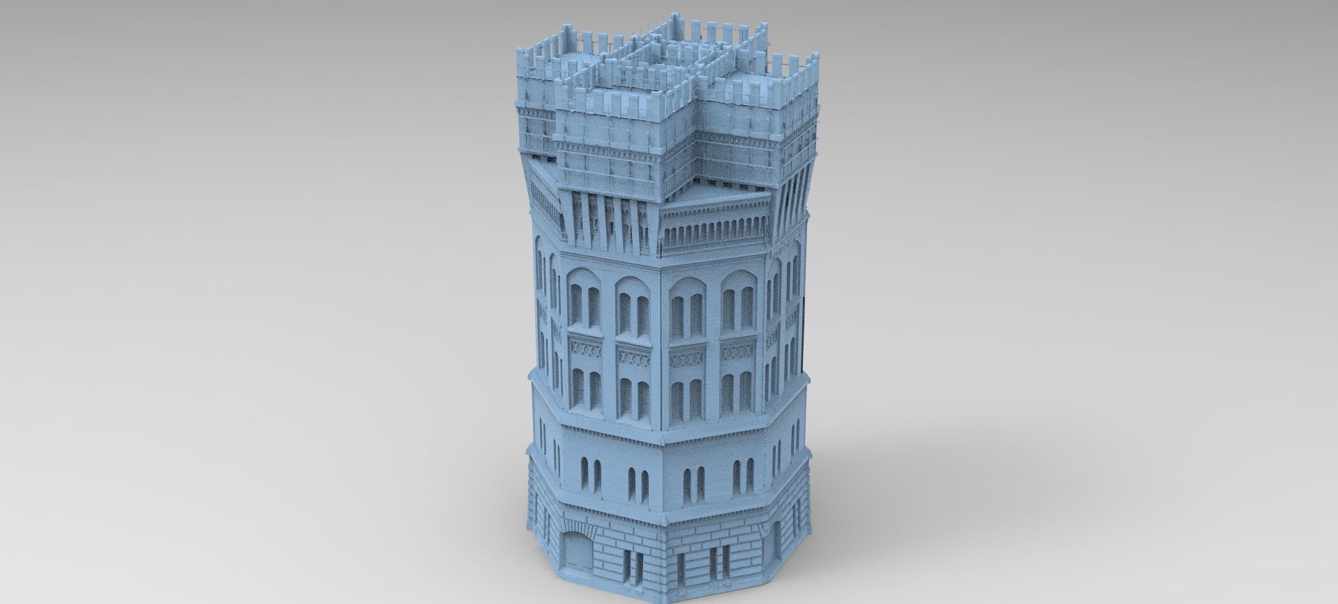 Medieval Library Tower 4 models 3D model | CGTrader