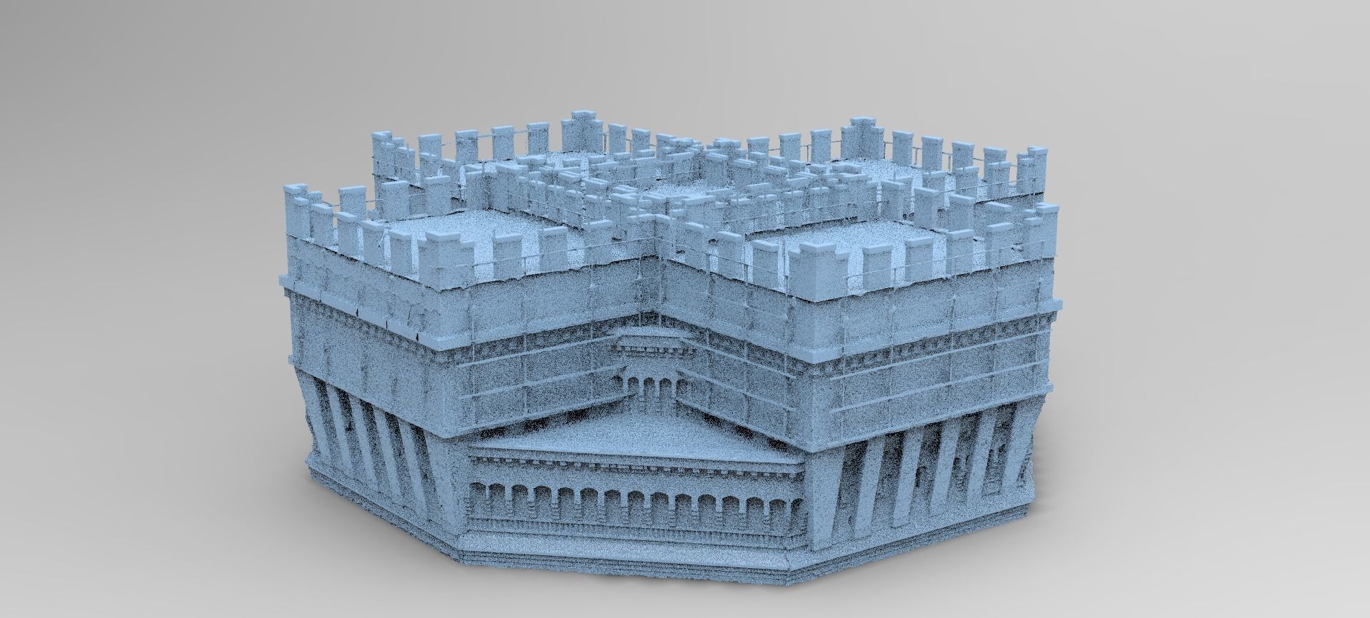 Medieval Library Tower 4 models 3D model | CGTrader