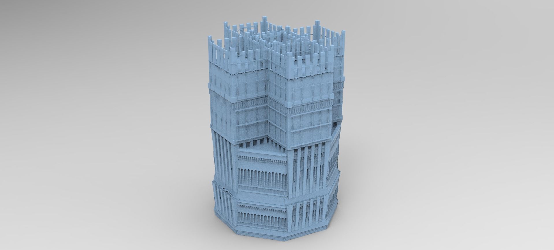Medieval Library Tower 4 models 3D model | CGTrader