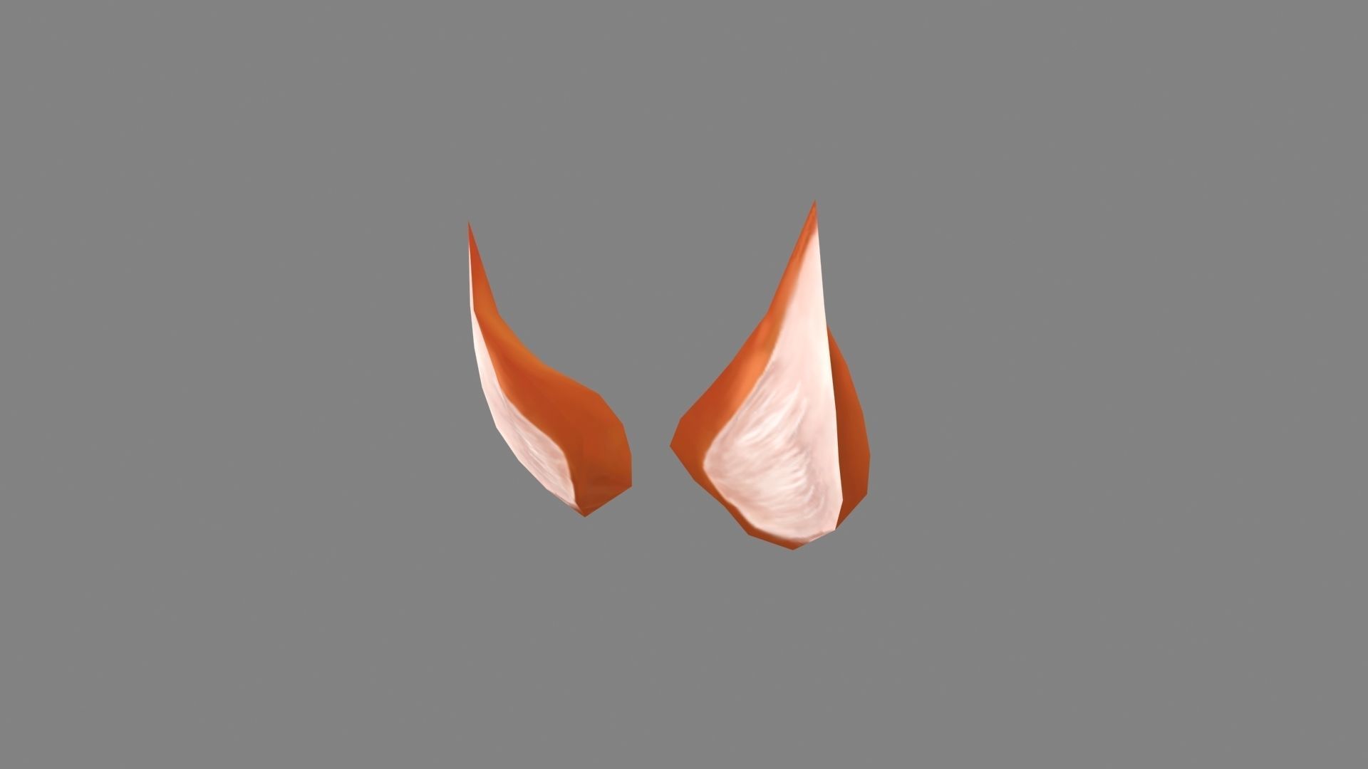 3D model Cartoon fox ears - head decoration VR / AR / low-poly | CGTrader