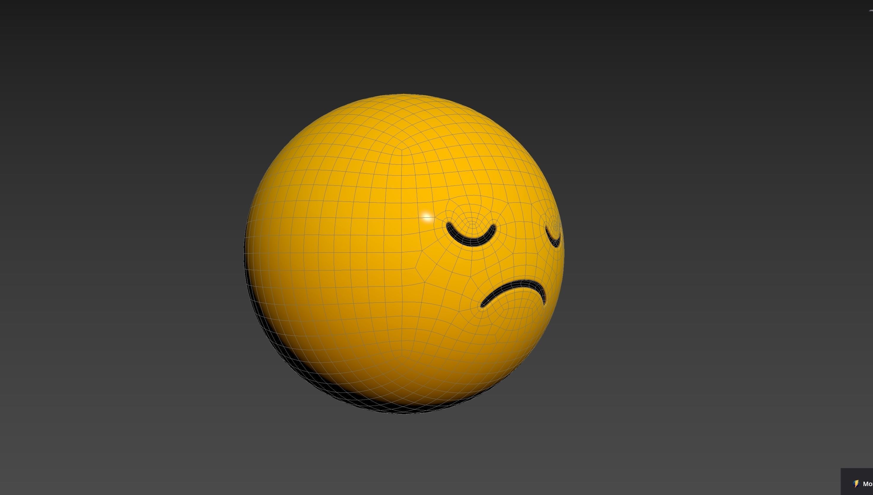 Symbol016 Sad Emoji 3D model | CGTrader