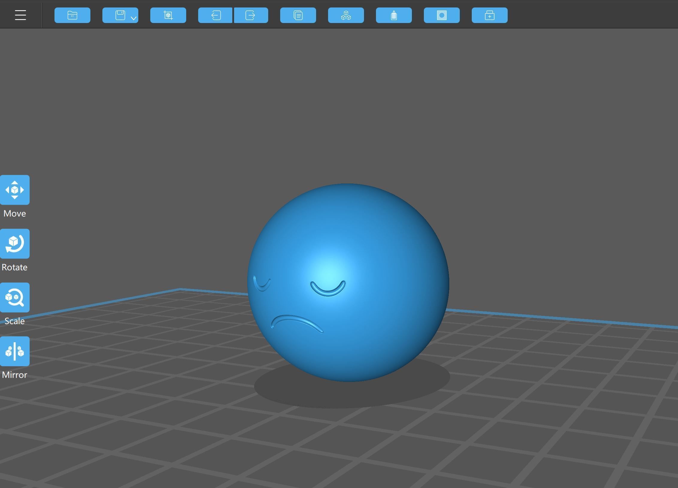 Symbol016 Sad Emoji 3D model | CGTrader