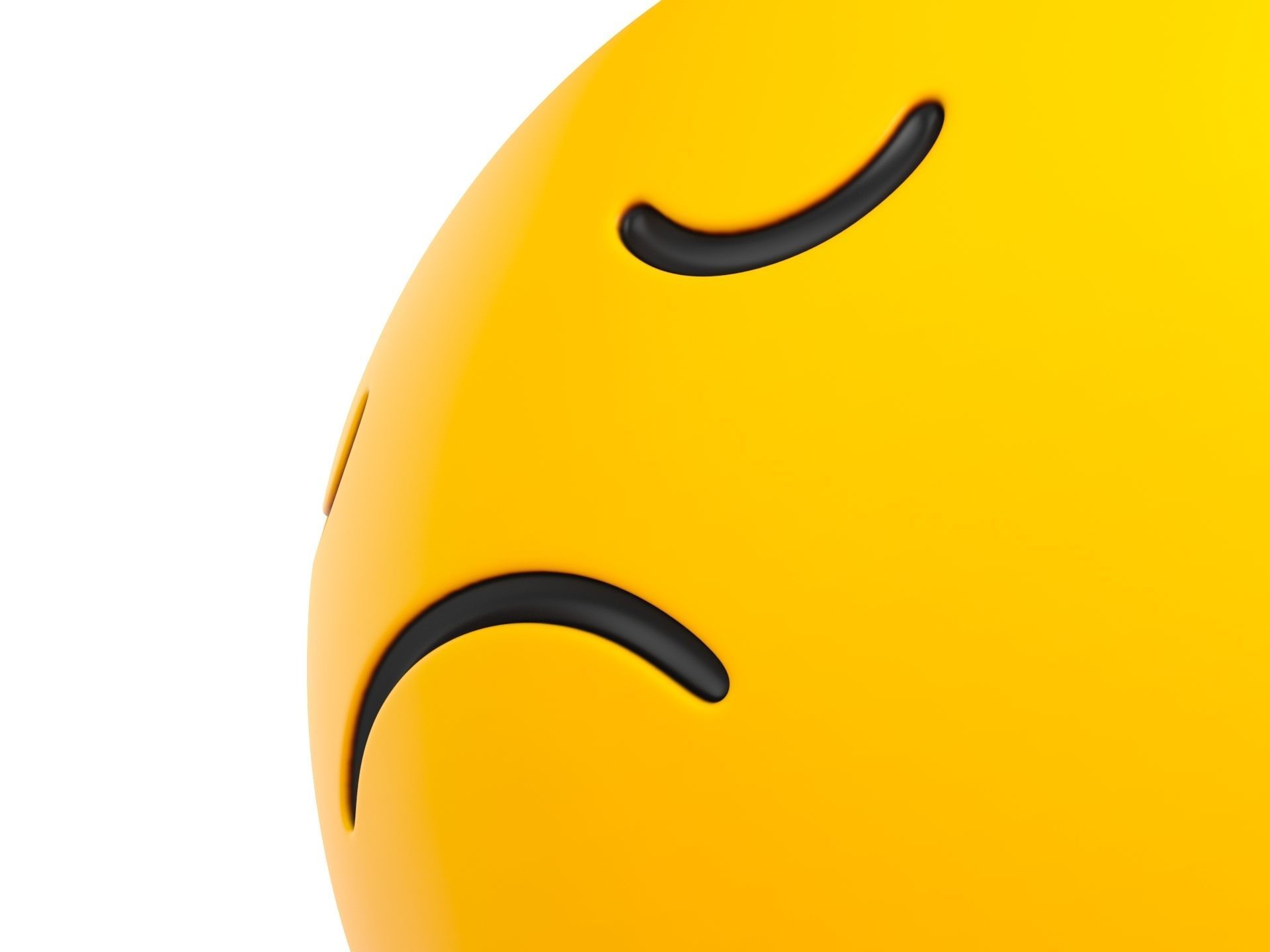 Symbol016 Sad Emoji 3D model | CGTrader